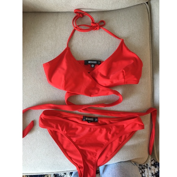Missguided | Swim | Red Missguided Twopiece Bikini | Poshmark